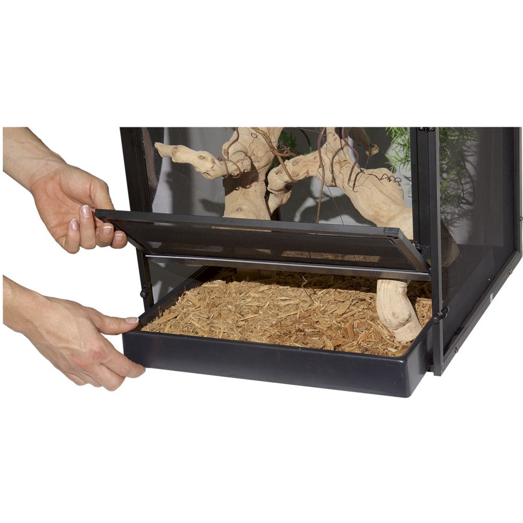 ZOO MED Substrate Bottom Tray for ReptiBreeze Reptile Cage, 16 x 16-in ...