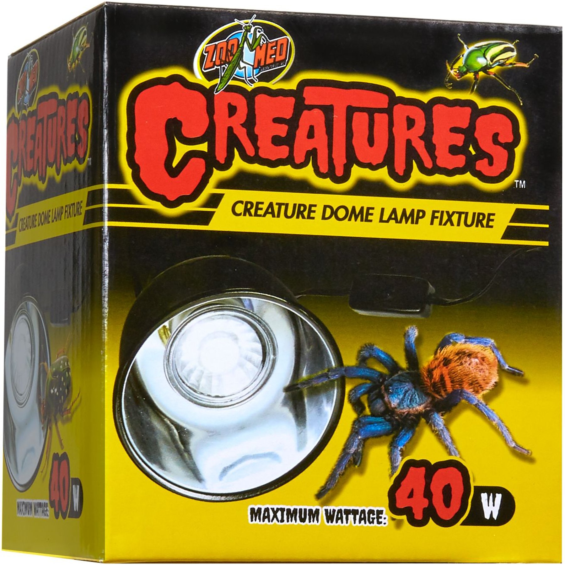 ZOO MED Creatures Creature Dome Reptile Lamp Fixture, 40W - Chewy.com