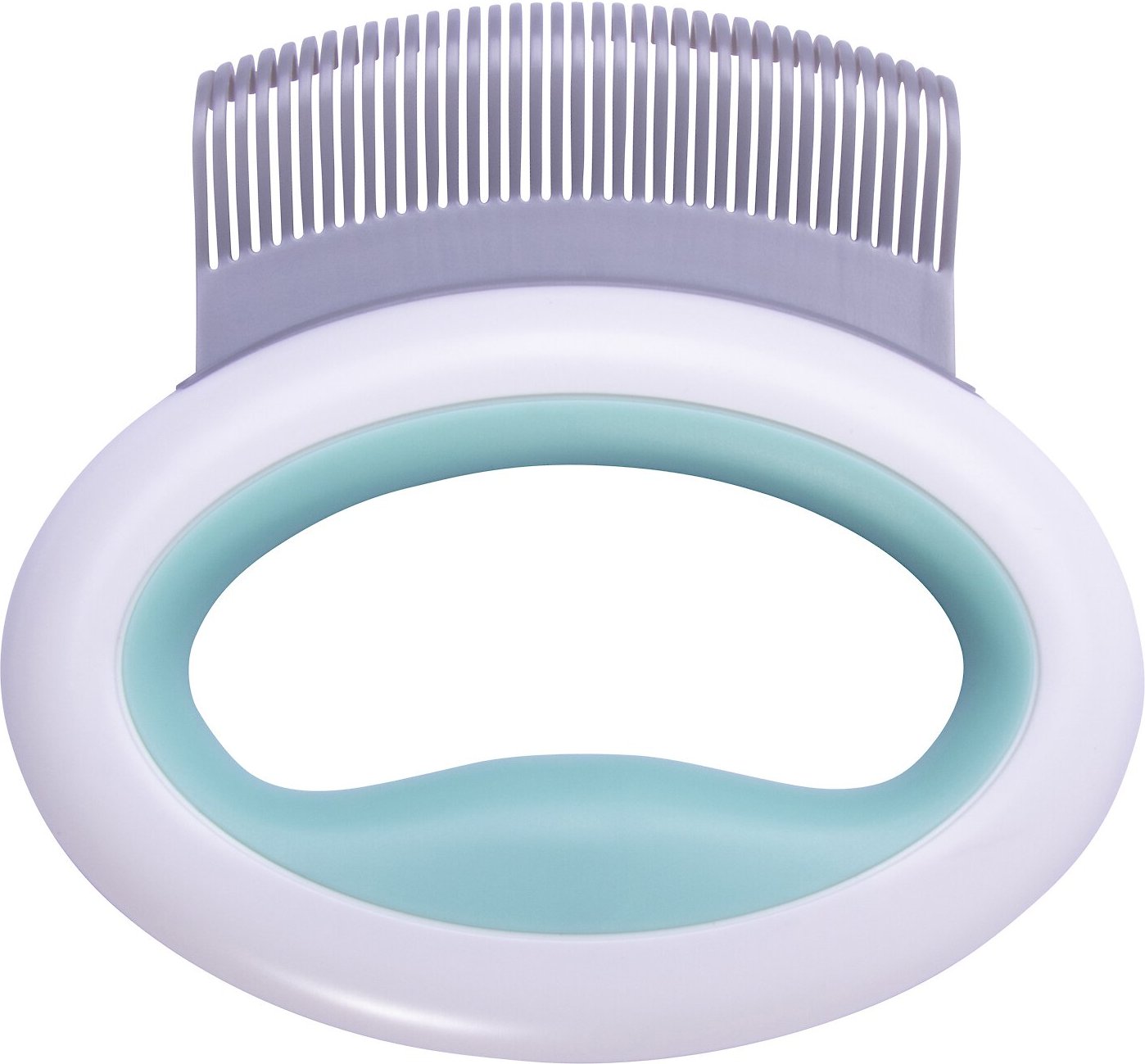 PET LIFE Knuckler Handheld Travel Flexible Grooming Dog & Cat Rake Comb ...