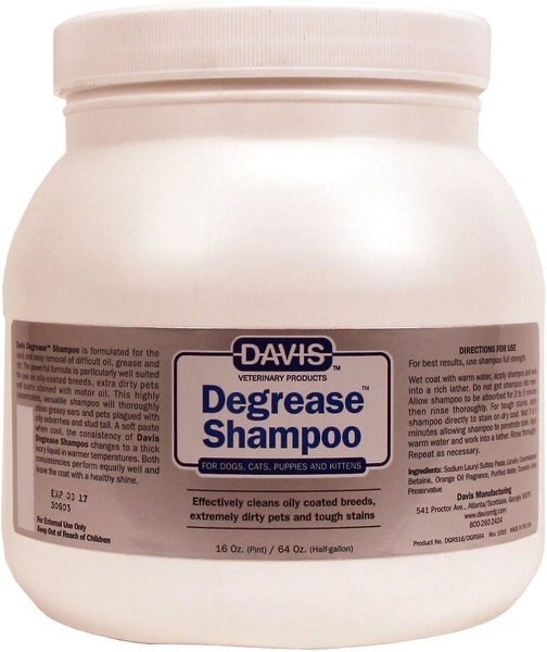 DAVIS Degrease Dog & Cat Shampoo, 64-fl oz bottle, 2 count - Chewy.com