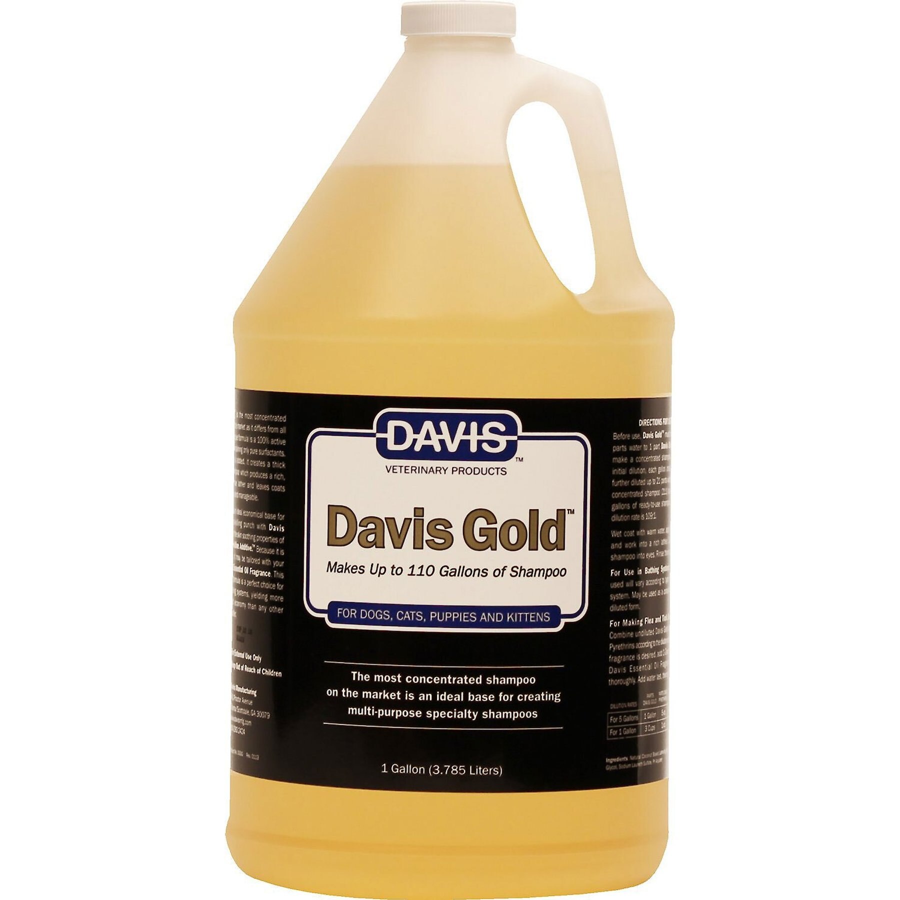 DAVIS Gold Dog & Cat Shampoo, 1-gallon, 2 count - Chewy.com