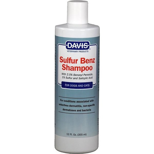 DAVIS Benzoyl Peroxide Dog & Cat Shampoo, 2 count - Chewy.com
