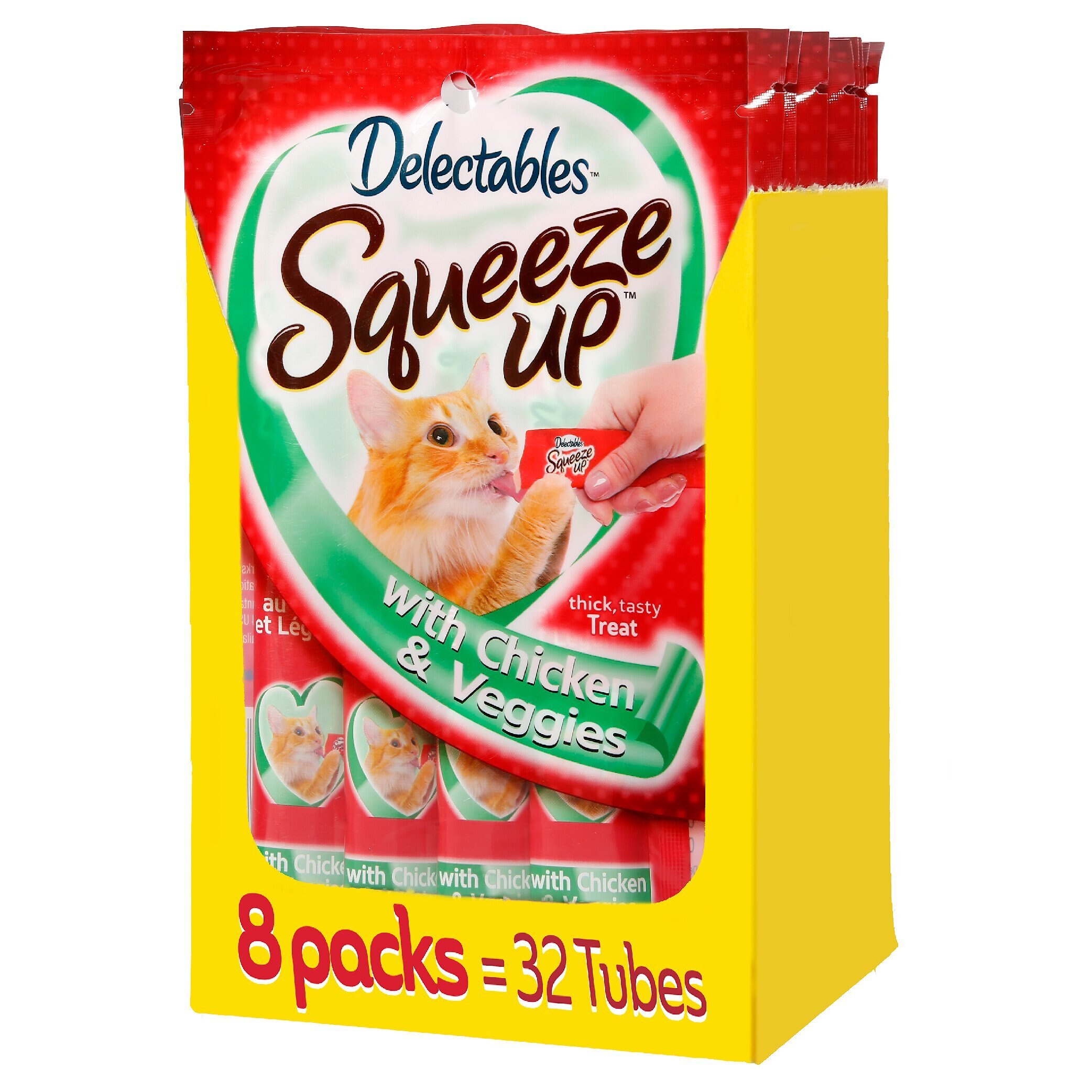 HARTZ Delectables Squeeze Up Chicken & Veggie Lickable Cat Treats Customer Questions - Chewy.com