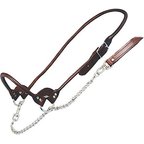 SULLIVAN SUPPLY Streamline Leather Rolled Nose Show Farm Animal Halter ...