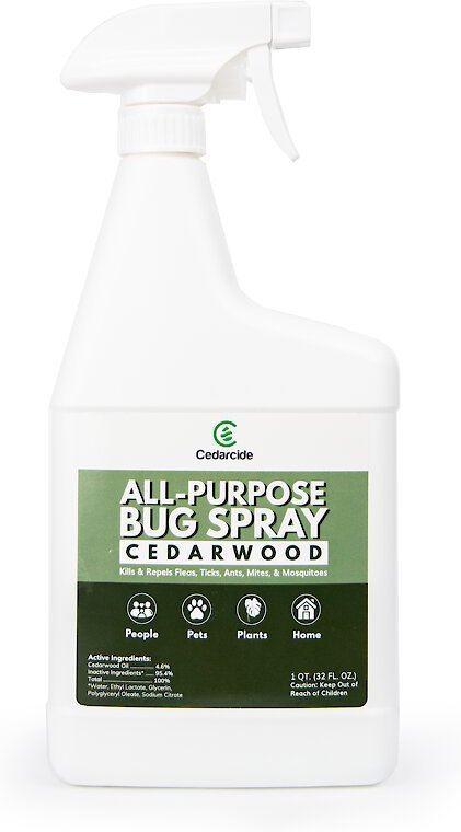 CEDARCIDE Cedarwood All-Purpose Dog & Cat Bug Spray, 32-oz bottle ...