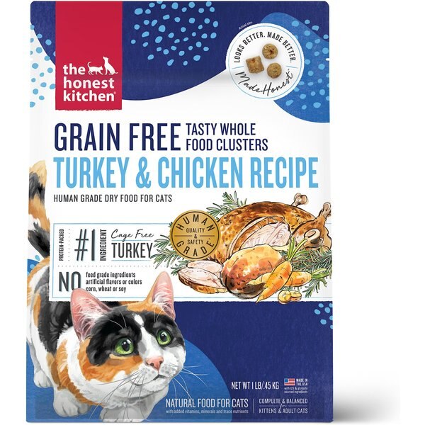 THE HONEST KITCHEN Whole Food Clusters Grain-Free Chicken & Fish Dry ...