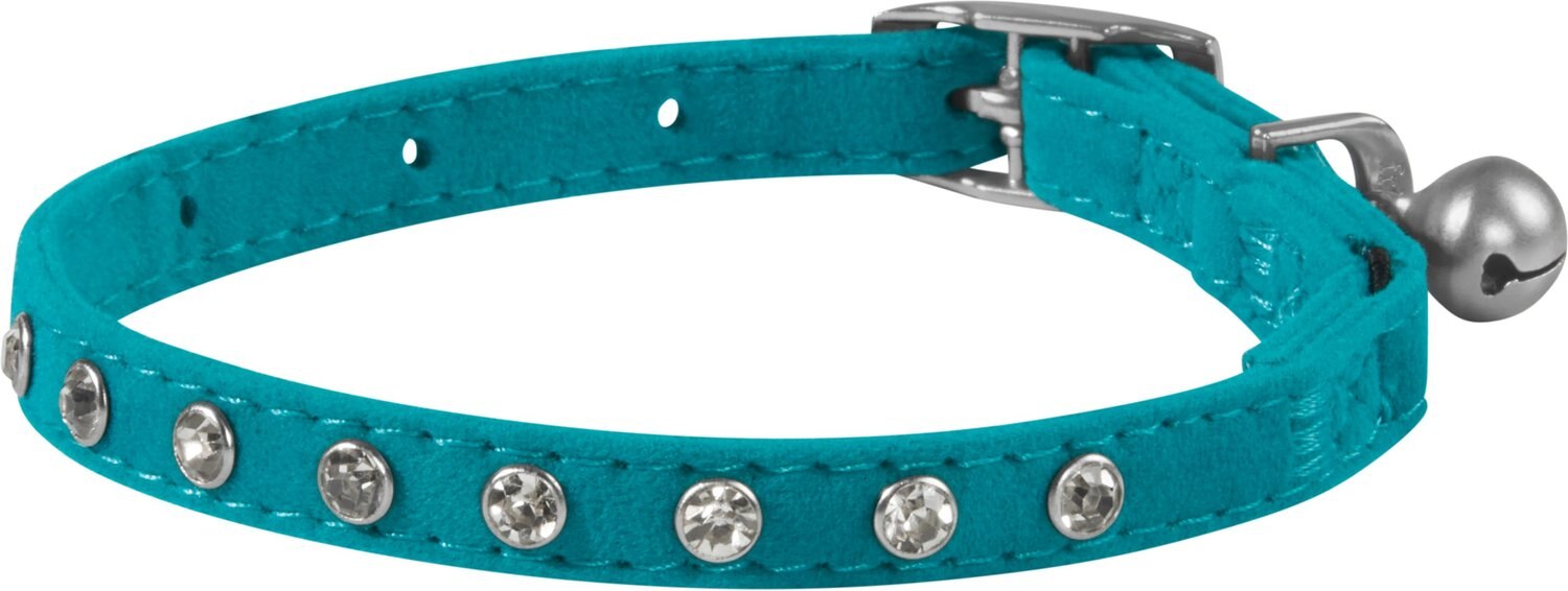 FRISCO Punk Velvet Cat Collar, Blue - Chewy.com