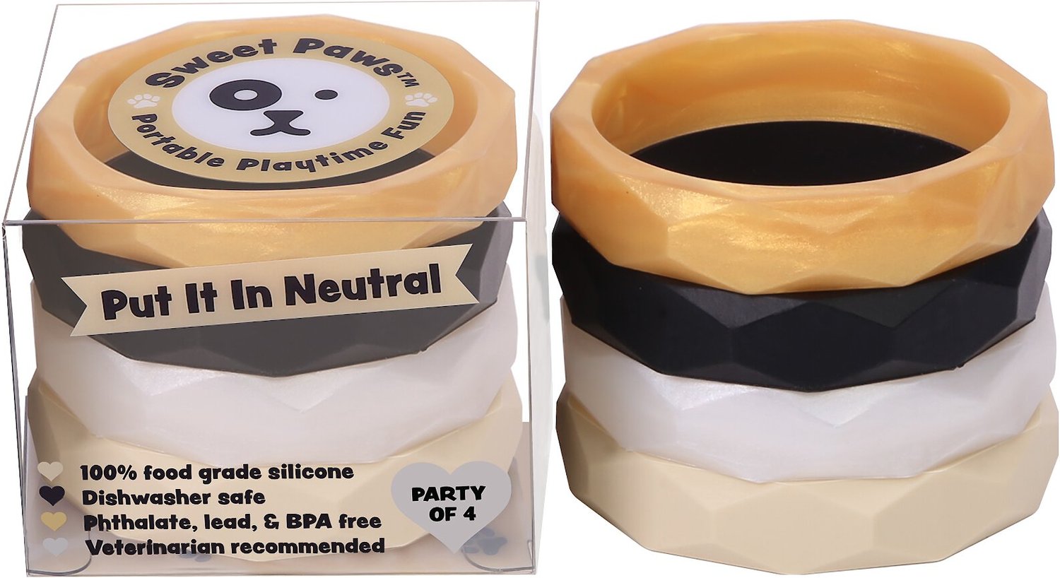 SWEET PAWS Wearable Puppy Teether Dog Toy, Put it in Neutral - Chewy.com