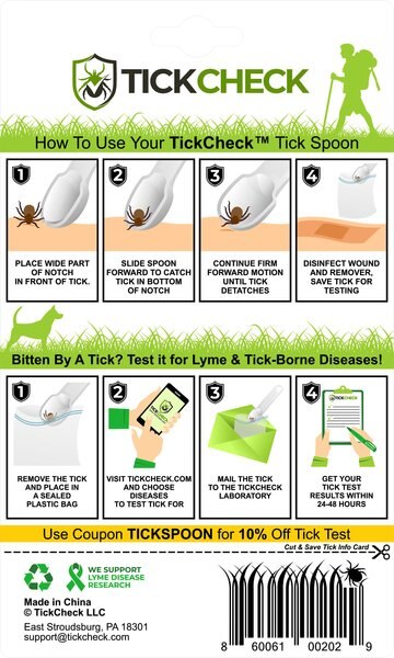 TICKCHECK Remover Spoon with Tick ID Card, 3-pack - Chewy.com