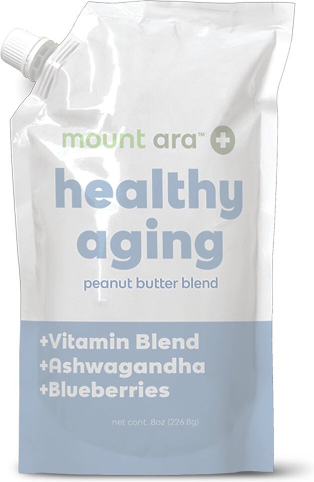 MOUNT ARA Healthy Aging Peanut Butter with Ashwaghanda Dog Treats, 8-oz ...