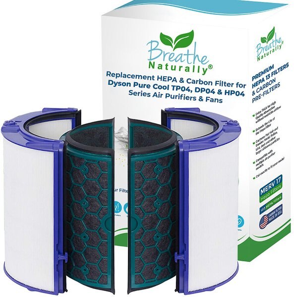BREATHE NATURALLY Dyson Pure Hot Cool Replacement HEPA Activated Carbon Filters for HP04 Series Air Purifiers 2 count Chewy