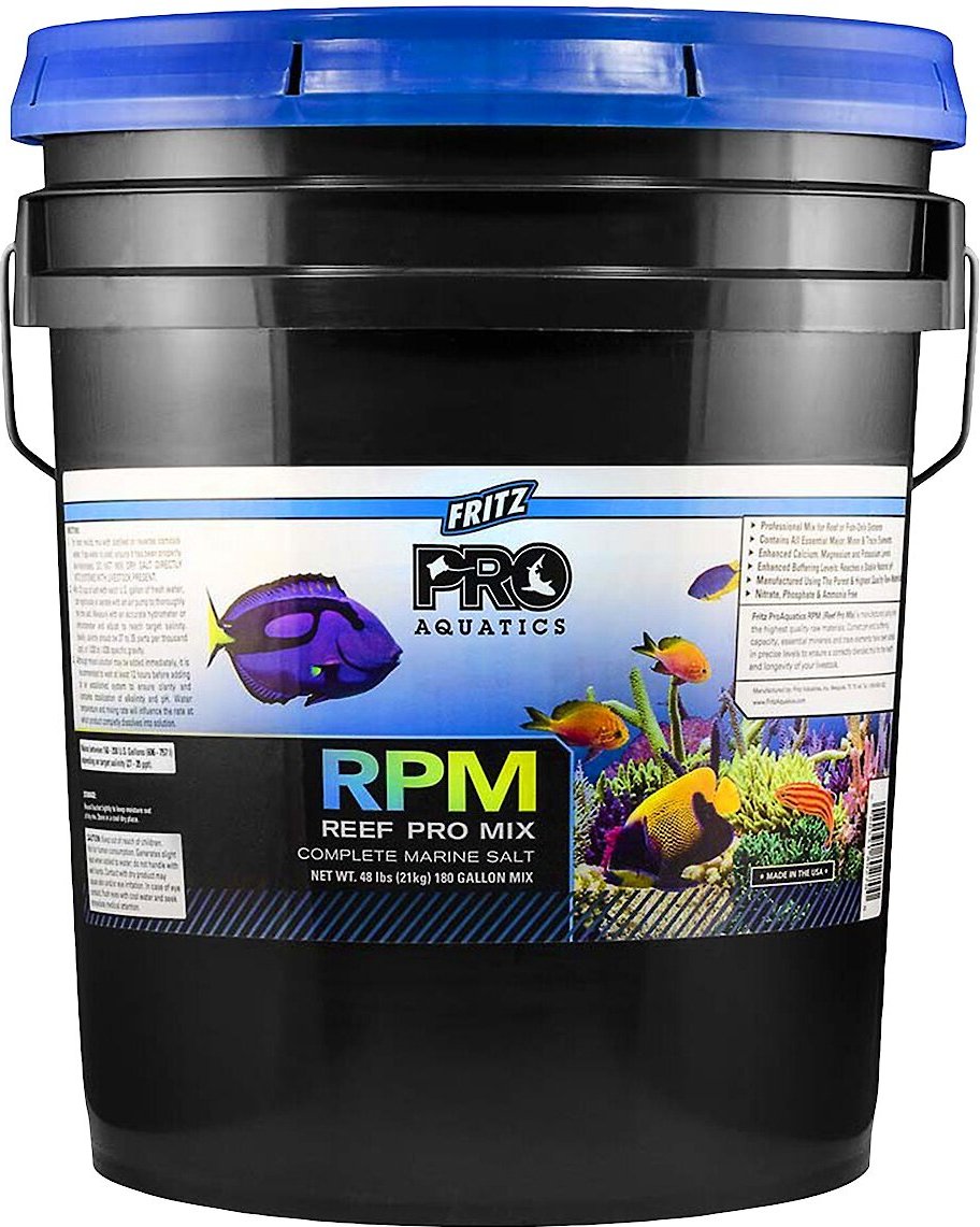 FRITZ ProAquatics Reef Pro Mix Complete Aquarium Sea Salt, 48-lb bucket ...