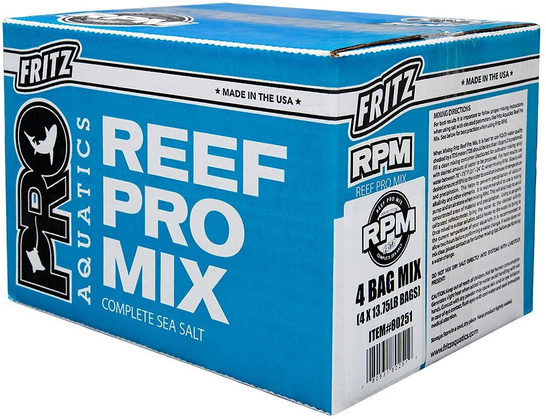 FRITZ ProAquatics Reef Pro Mix Complete Aquarium Sea Salt, 50-gal, 4 ...