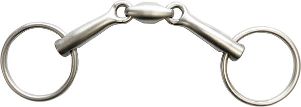 LORENZINI Lozenge Loose Ring Bradoon Snaffle Horse Bit, 50 - 140 - 14 ...