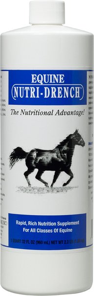 BOVIDR LABORATORIES Nutri-Drench Equine Horse Supplement, 1-qt bottle ...