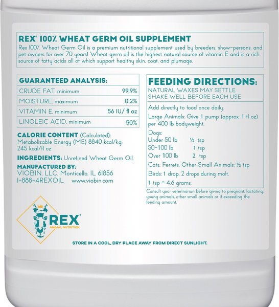 Temporarily Unavailable - REX Non-Fortified Wheat Germ Oil Dog, Cat ...