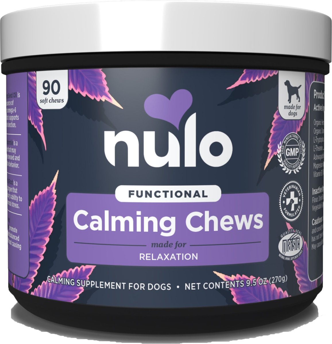 NULO Calming Soft Chew Dog Supplement, 90 Count - Chewy.com