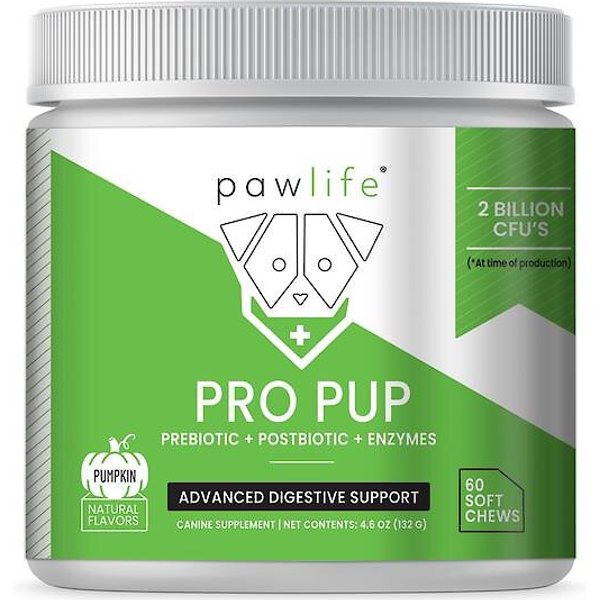 PAWLIFE Pumpkin Flavor Pro Pup Probiotics, Prebiotics & Enzymes Soft ...