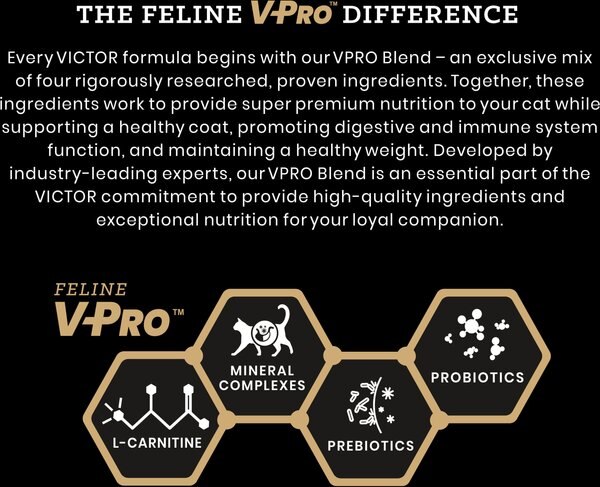 VICTOR Fit Feline Indoor Grain-Free Chicken Meal & Duck Meal Recipe Dry ...