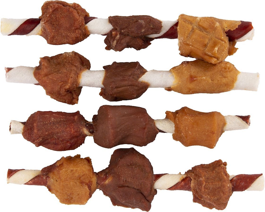 GOOD 'N' FUN Triple Flavor Kabobs Chicken, Duck & Chicken Liver Dog ...