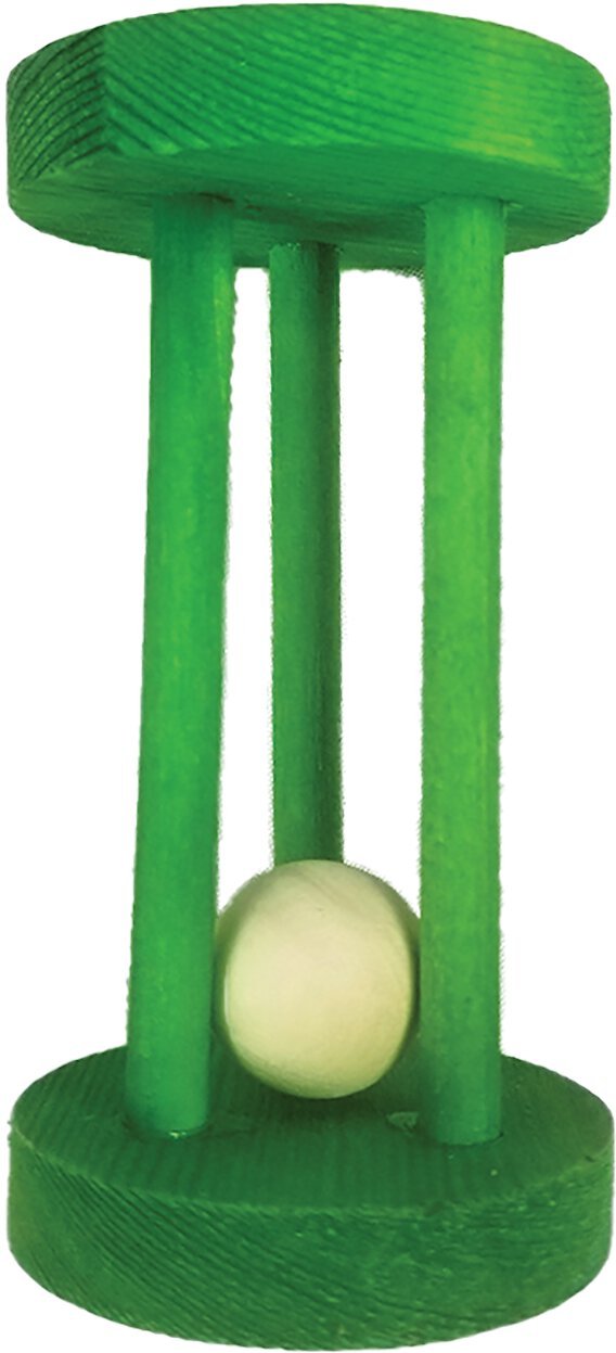A&E CAGE COMPANY Wooden Cylinder & Ball Chew Small Pet Toy - Chewy.com