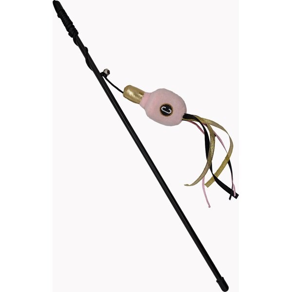 SMARTYKAT Frisky Flyer Feather Wand Cat Toy, 24-in - Chewy.com