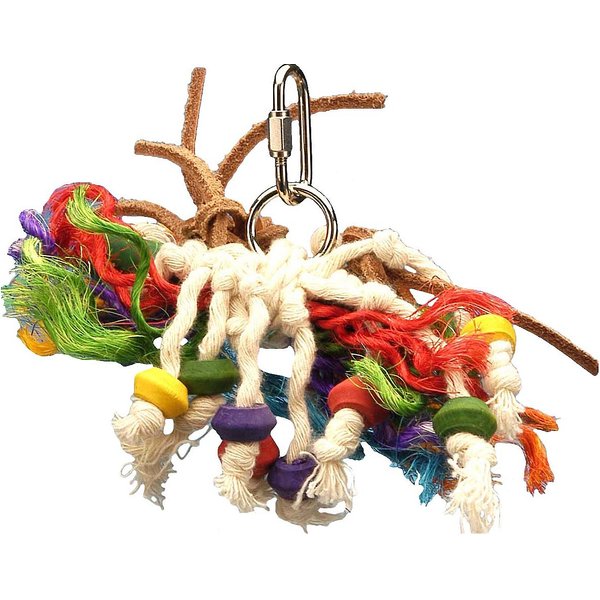 SUNGROW Parakeet & Bearded Dragon Ladder Rope Bridge Bird & Reptile Toy ...