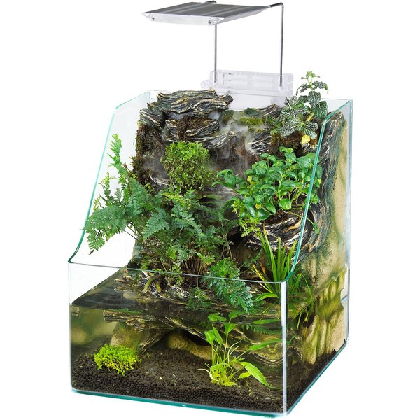 AQUASPROUTS Fountain Aquaponics Ecosystem Kit, Charcoal, 8-gal - Chewy.com