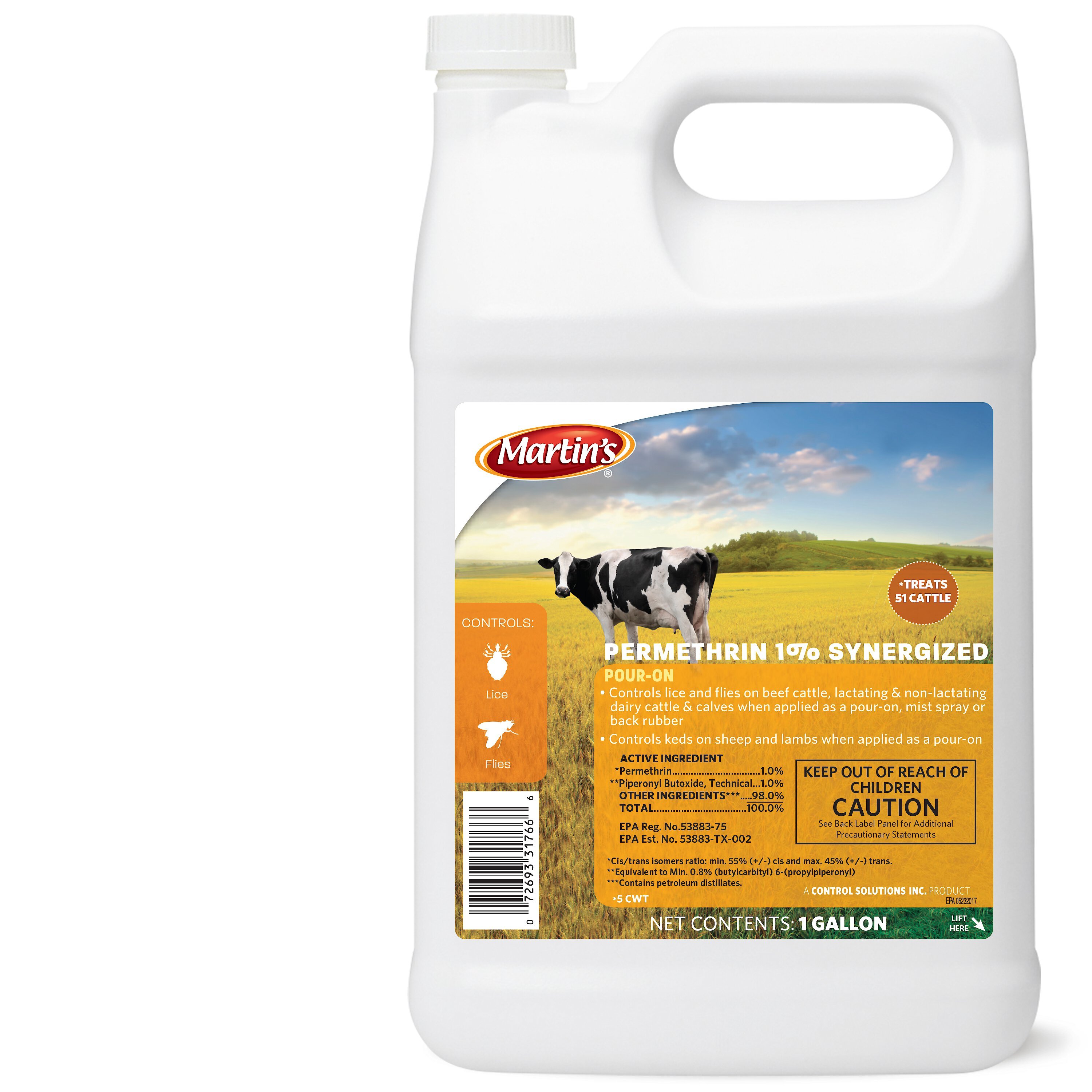 Questions and Answers about MARTIN'S Permethrin 1% Synergized Pour-On