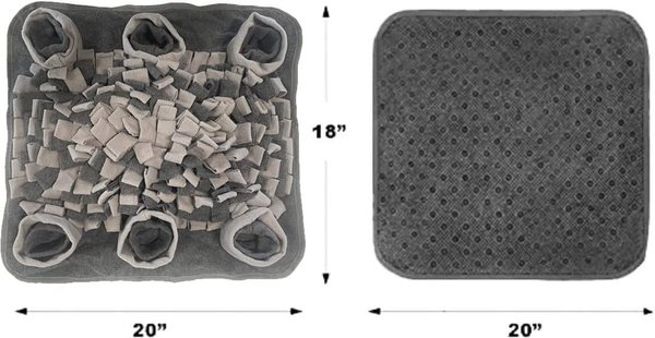 PIGGY POO AND CREW Rooting Snuffle Pig Mat, Gray, 18 x 20-in - Chewy.com