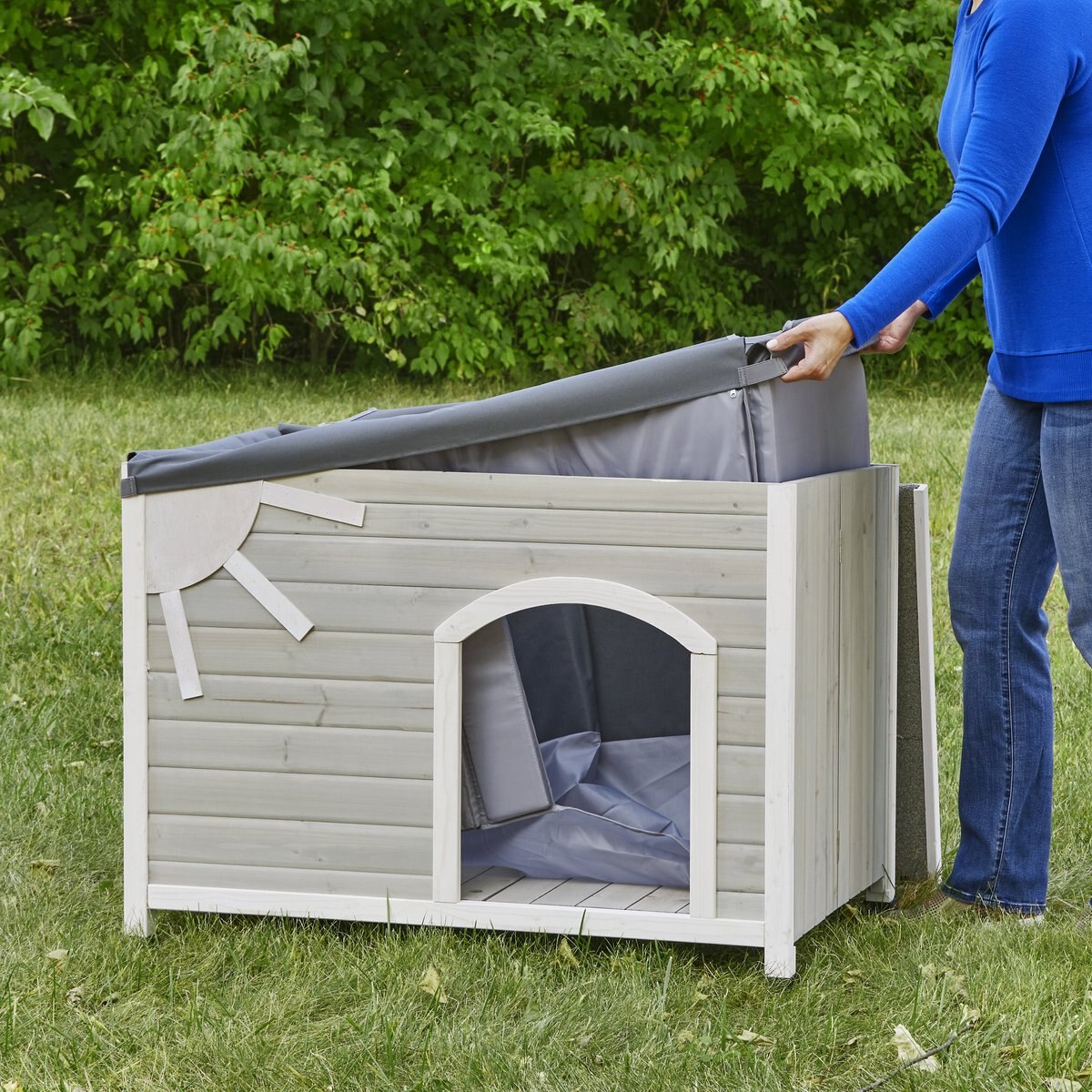 Out of Stock - MIDWEST Homes Eilio Dog House Insulation Kit, Light Gray ...