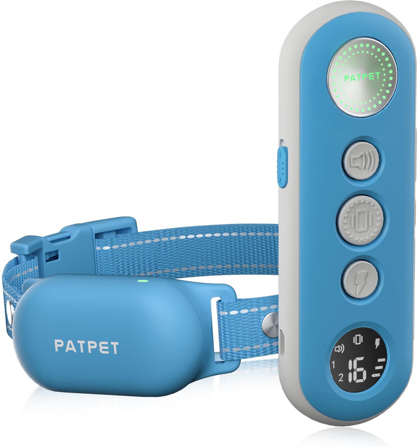 PATPET P680 Lightweight Remote Dog Training Collar, 1 count, Sky Blue ...