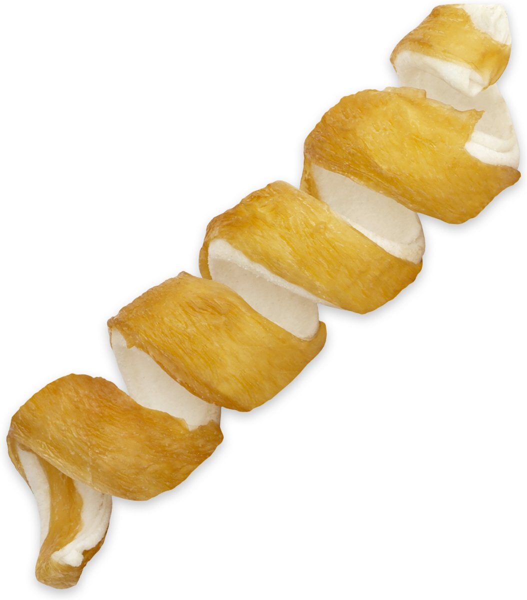 CHOMP'EMS 6" Beefhide Spiral with Chicken Dog Treats, 2 count - Chewy.com