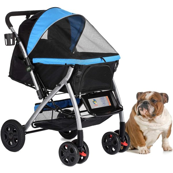 PETIQUE Dog & Cat Stroller, Razzberry - Chewy.com