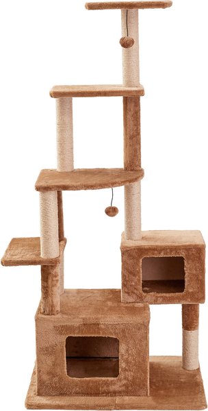 TWO BY TWO The Walnut Cat Tree, Large, Brown - Chewy.com