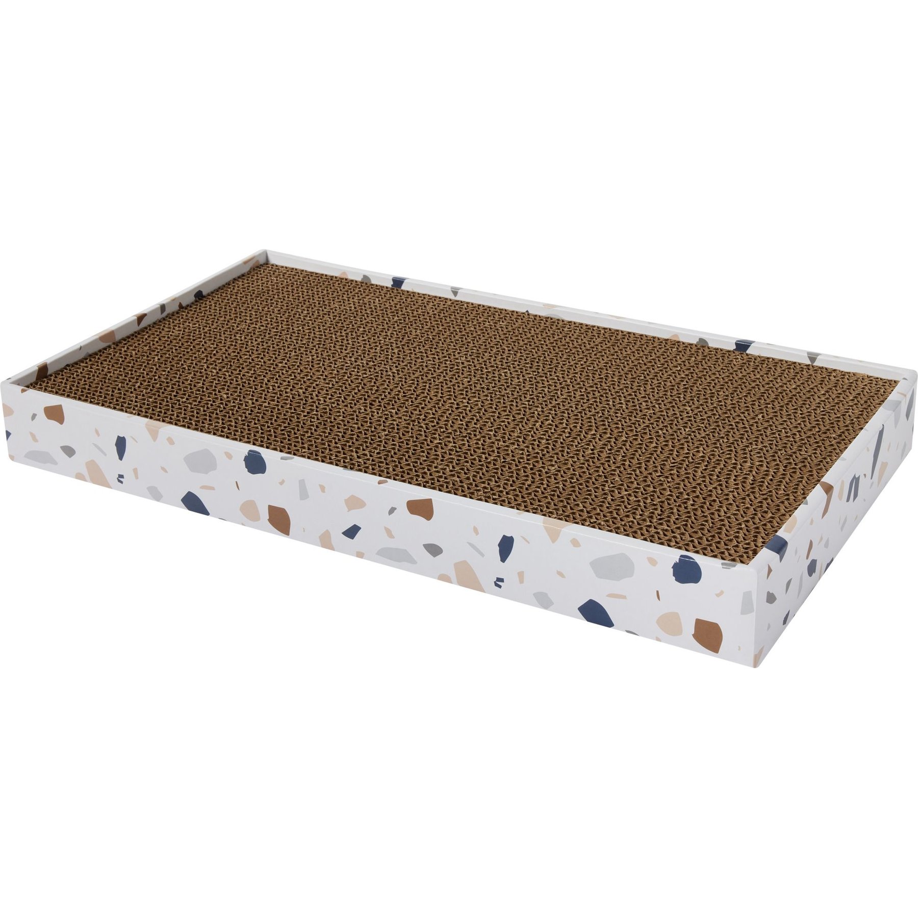 FRISCO Double-Wide Cat Scratcher Toy with Catnip, 1 count, Modern ...