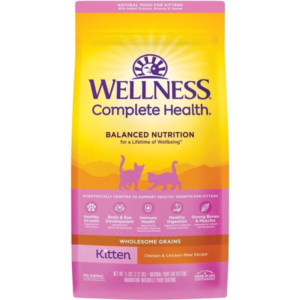 WELLNESS CORE Grain-Free Kitten Formula Natural Dry Cat Food, 2-lb bag ...