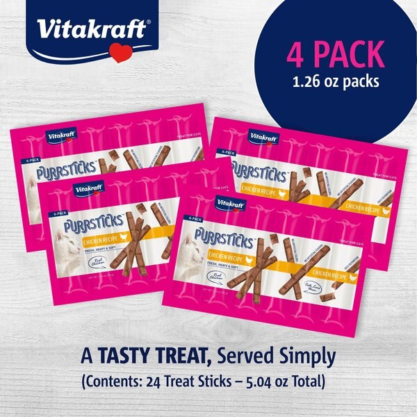VITAKRAFT PurrSticks Meaty Chicken Recipe Segmented & Breakable ...