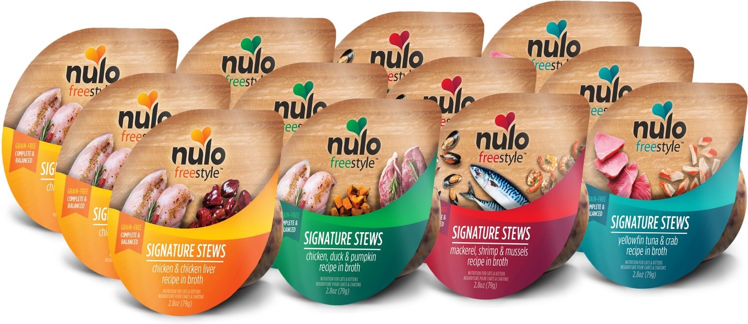 NULO FreeStyle Signature Stews Cat & Kitten Grain-Free Variety Pack Cat ...