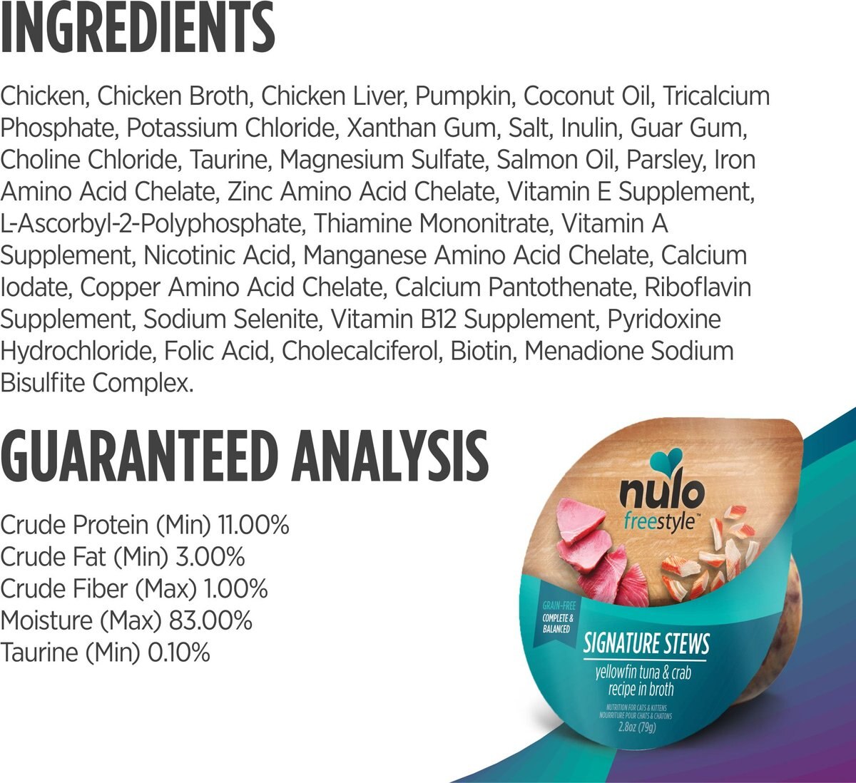 NULO FreeStyle Signature Stews Cat & Kitten Grain-Free Variety Pack Cat ...