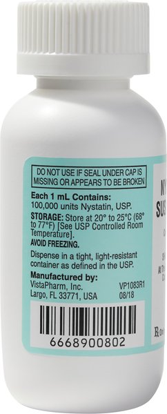 NYSTATIN Oral Suspension, 100,000 units/mL, 60 mL - Easy Refills | Chewy Rx
