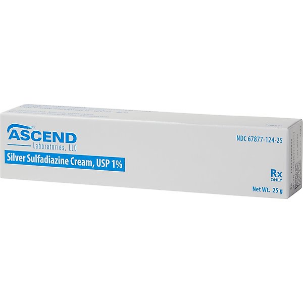 SILVER SULFADIAZINE Cream, 1%, 25-gm tube - Chewy.com