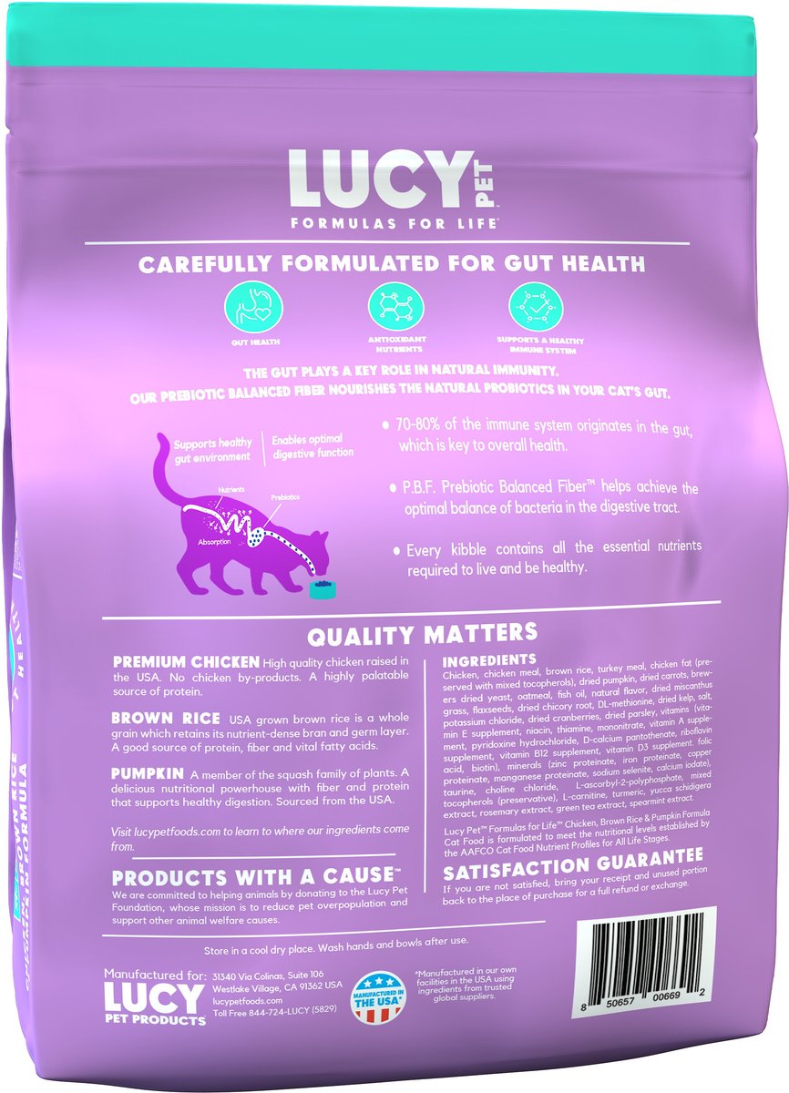 LUCY PET PRODUCTS Chicken, Brown Rice & Pumpkin Limited Ingredient Diet ...