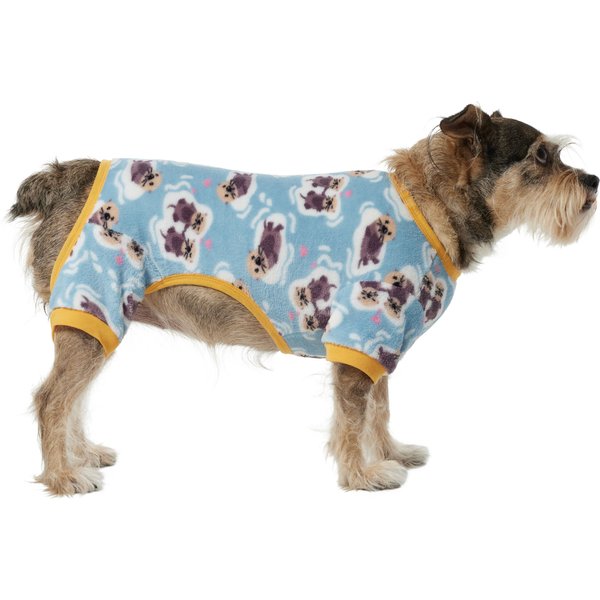 FRISCO Gray Fair Isle Polar Fleece Dog & Cat PJs, X-Small - Chewy.com