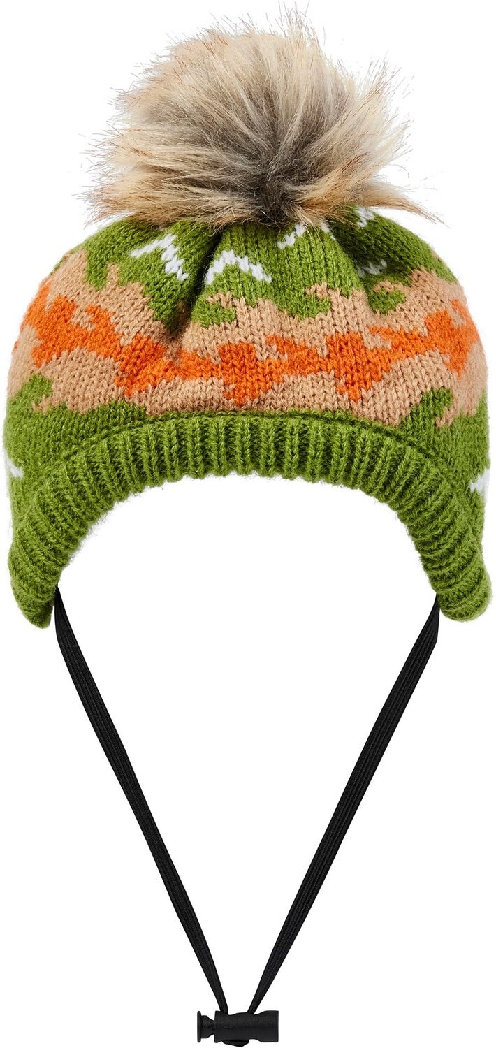 FRISCO Striped Poof Dog & Cat Knitted Hat, X-Large/XX-Large - Chewy.com