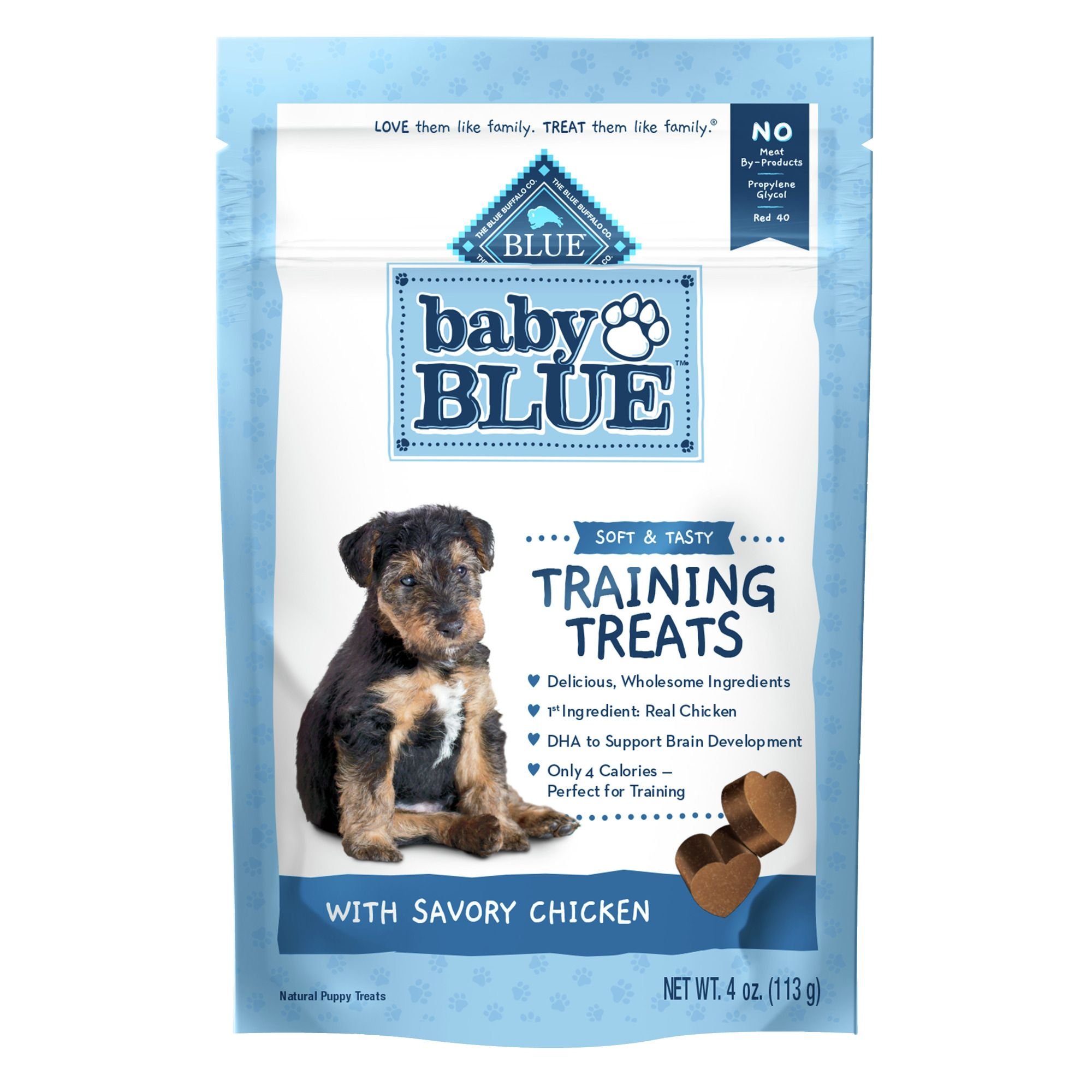 BLUE BUFFALO Baby BLUE Savory Chicken Puppy Training Soft Dog Treats ...