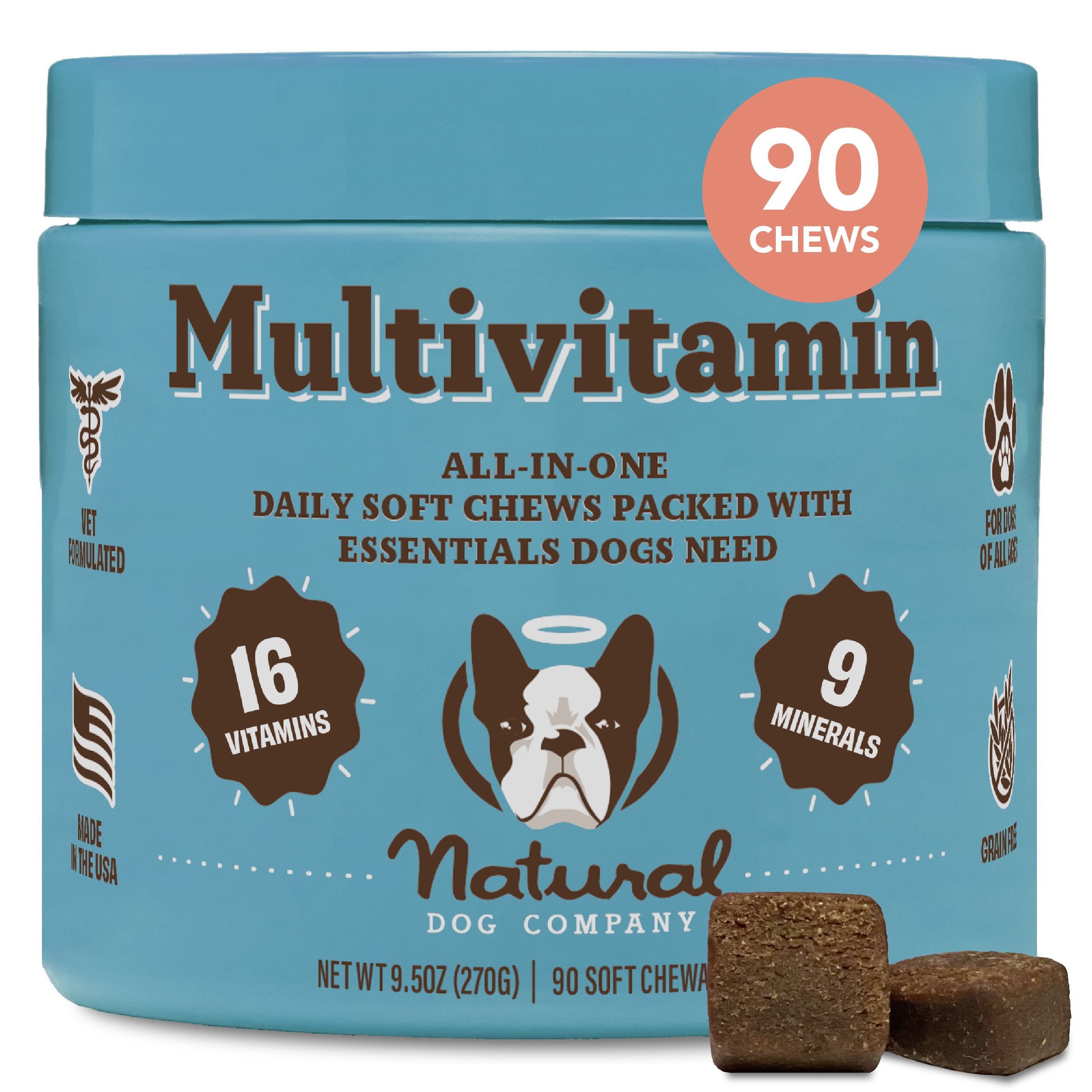 Questions and Answers about NATURAL DOG COMPANY Multivitamin Peanut ...
