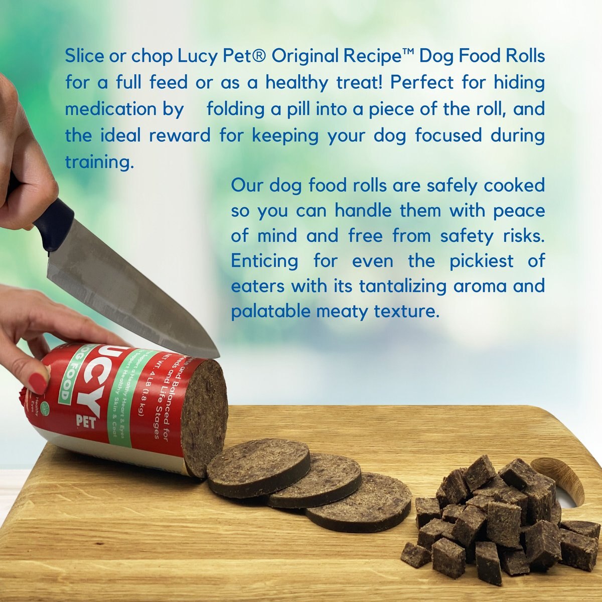 LUCY PET PRODUCTS Beef Formula Dog Food Roll, 2.5-lb bag - Chewy.com