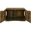 SWEET BARKS Enclosed House Side Table Cat Litter Box, Rustic Brown ...
