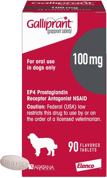 GALLIPRANT (grapiprant) Tablets for Dogs, 100-mg, 90 tablets - Chewy.com